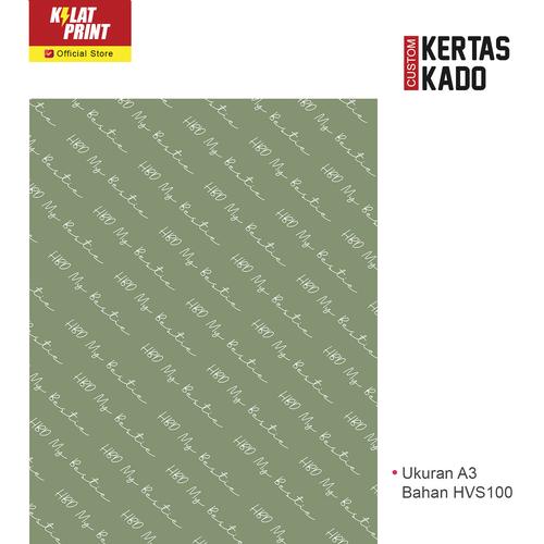Jual Custom Kertas Kado Wrapping Paper Teks Kata Ucapan Suka-suka - HVS ...