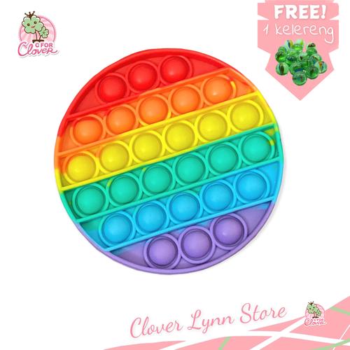 Jual POP IT RAINBOW BASIC SHAPE / popit kotak bulat love octagon murah ...