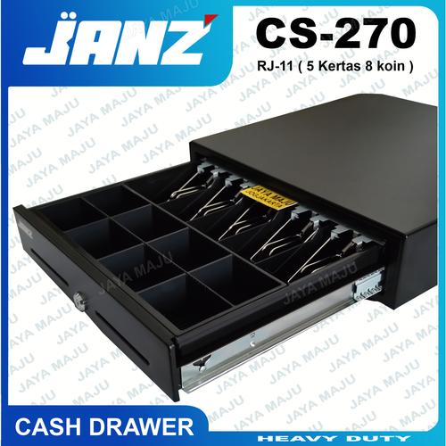 Jual Cash Drawer Laci Uang Janz Cs270 Cs 270 Rj11 Dudukan And Reel Besi Kota Yogyakarta