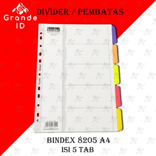 Jual DIVIDER BINDEX 8205 A4 ISI 5 TAB INDEX PEMBATAS FILE - Jakarta ...