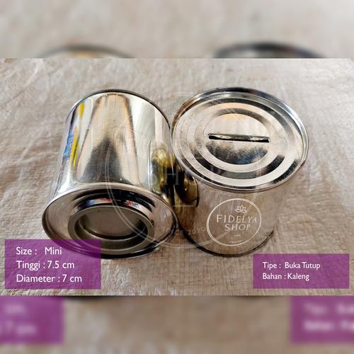 Jual CELENGAN KALENG MINI POLOS BUKA TUTUP / CELENGAN KALENG - Kota ...