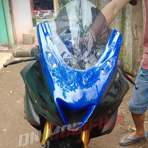 Jual tameng R15 v3 Topeng R15 v3 Kedok R15 v3 model R6 - Biru - Kab ...