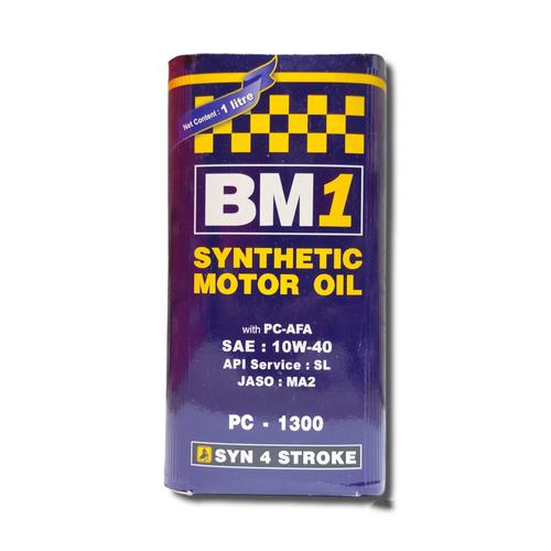 Jual OLI MOTOR BM1 SYNTHETIC 4T PC-1300 1000ML 10W-40 SL ASLI BEBEK ...