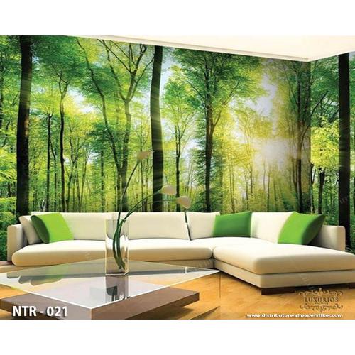 Jual 3D Wallpaper Custom | Sticker Pemandangan hutan forest Bambu - NTR ...