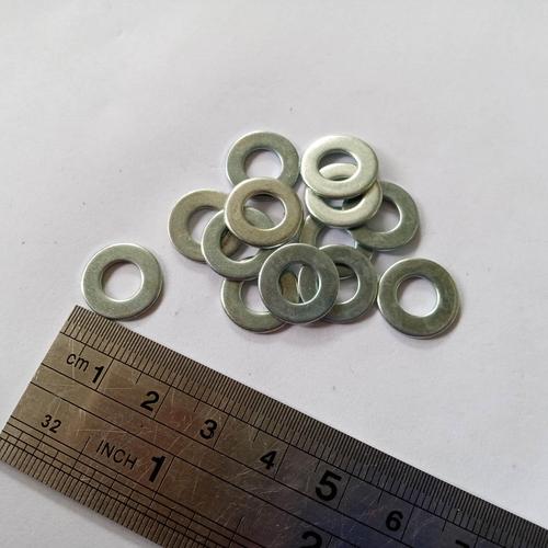 Jual RING PLAT M6 GALVANIS RING 6MM PUTIH WAHSER M6 UNTUK PASANGAN BAUT ...