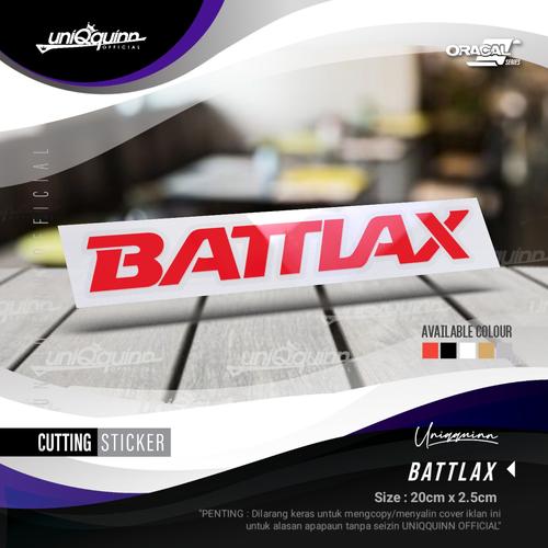 Jual UNQ Stiker Battlax| Cutting Stiker Battlax | Stiker Motor - Putih ...