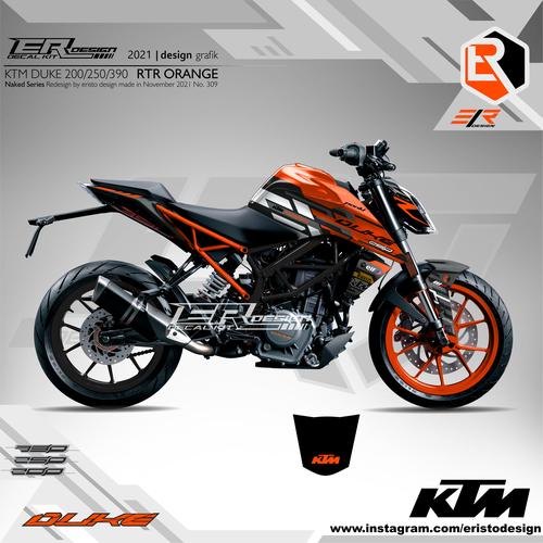 Jual decal sticker KTM duke 200/250/390 RTR orange fullbody - Kota ...