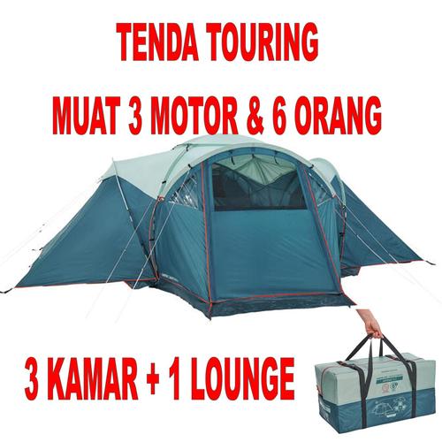 Jual Tenda touring Kemping Camping Tent Besar tour 6 orang people 3 ...