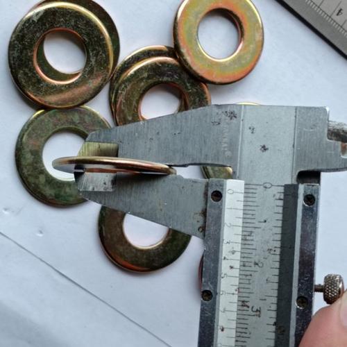 Jual RING PLAT M14 KUNING RING 14MM KUNING WAHSER M14 KUNING Yellow ...