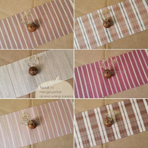 Jual Taplak Tenun Akar Wangi Table Runner Aesthetic 2 - Choco Model 2 ...