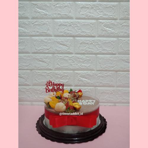 Jual Pudding hias buah / pudding ulang tahun / puding coklat / puding ...
