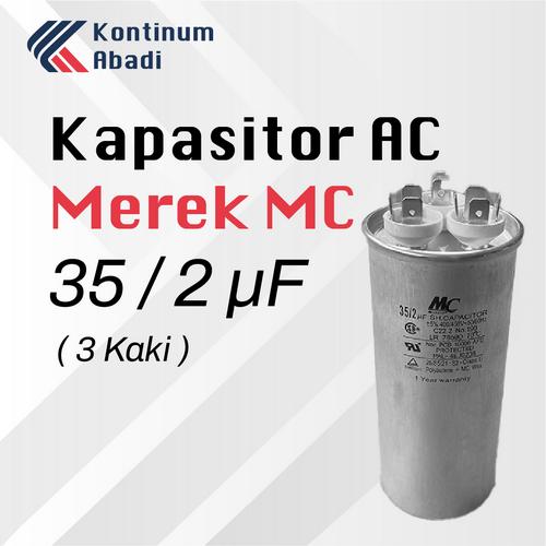 Jual KAPASITOR / CAPASITOR 3 KAKI AC MEREK MC | 35/2 uF / MIKRO - Jakarta Utara - Kontinum Abadi ...