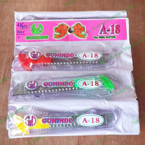 Jual Cutter GUNINDO Besar Tranparant A-18 - Kota Bandung - Toko Delima ...