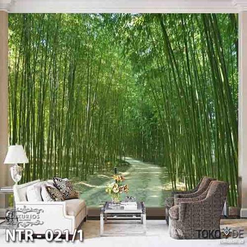 Jual 3D Wallpaper Custom | Sticker Pemandangan hutan forest Bambu - NTR ...