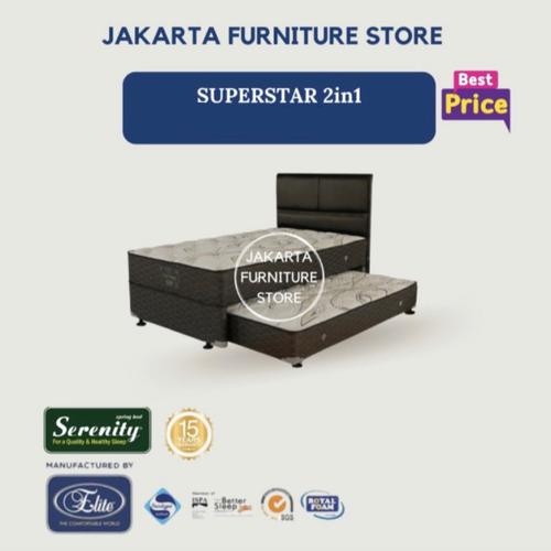 Jual Promo Springbed Elite Serenity Superstar 2in1 (Full Set) uk ...