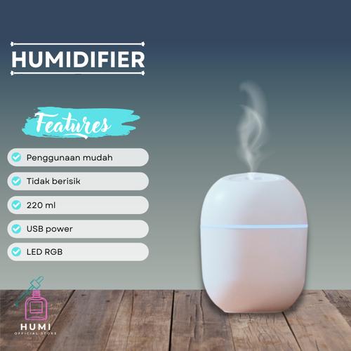 Jual Air Humidifier Pelembap Udara LED RGB Aromatherapy Diffuser 220ml ...
