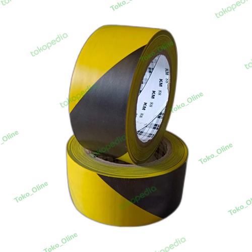 Jual Lakban Lantai Vinyl Tape - Floor Marking Tape KM88 2In x 33m - Y/B - Kota Tangerang ...