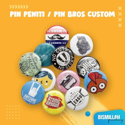 Jual Pin/Bross Custom min 15 pcsTermurah PIN Bros Souvenir - 58mm, Doff ...