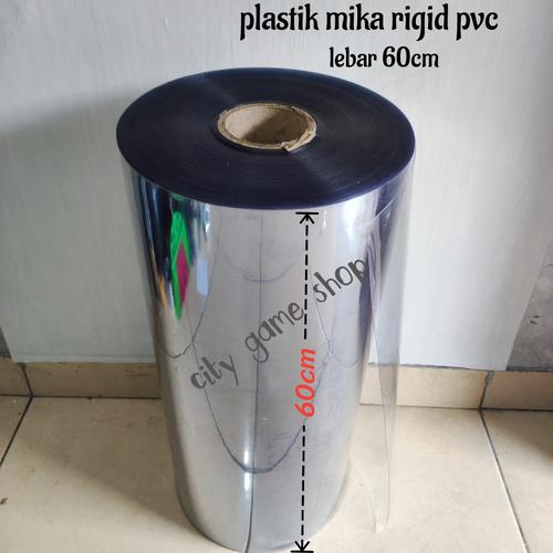 Jual Plastik mika kaku rigid pvc lebar 60cm tebal 025mm - Kota Tangerang - city game shop ...
