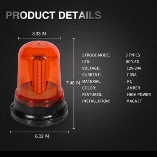 Jual Lampu Warning Light LED 3 Mode Strobo Flash Blitz DC 12V-24V Bagus ...