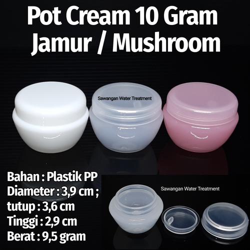 Jual Pot cream mushroom 10gr / Pot cream jamur 10 gram / pot jar 10gram ...