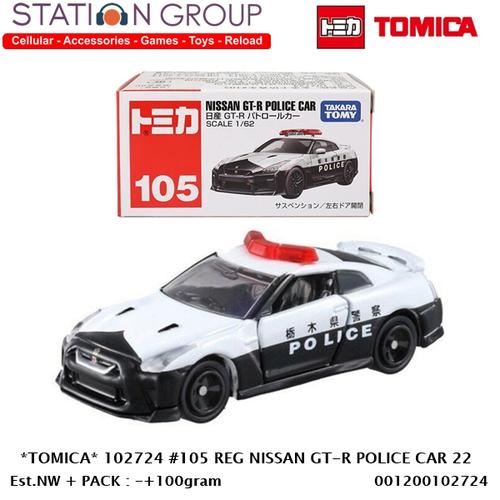 Jual TOMICA 102724 #105 REG NISSAN GT-R POLICE CAR - DIECAST - Kota ...