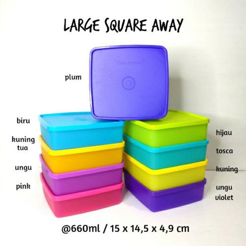 Jual tupperware large square away eceran -pilih warna - Jakarta Selatan ...