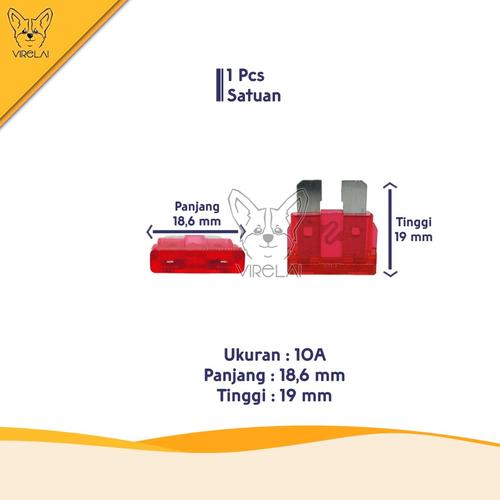 Jual Sekring Tancap Mobil Fuse Besar 10A 15A 20A 25A 30A Sikring 1Box ...