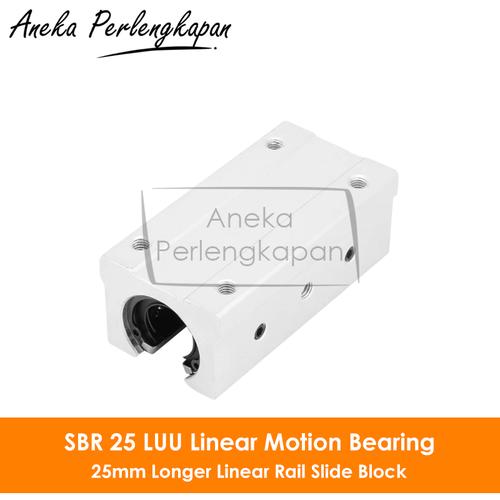 Jual SBR25LUU / SBR 25 LUU Linear Motion Ball Bearing Slide Bushing ...