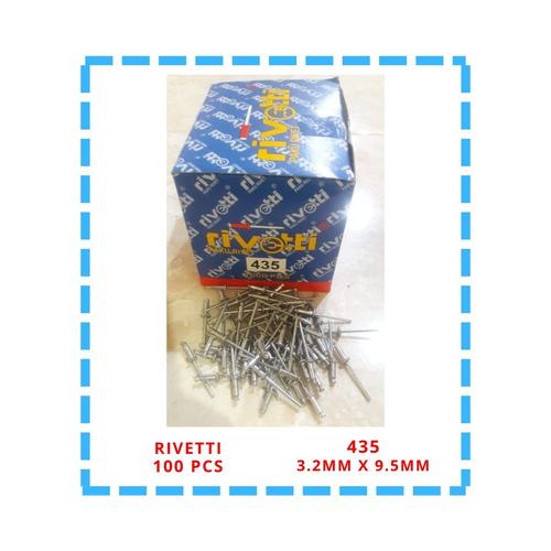 Jual PAKU RIVET MERK RIVETTI 435 UKURAN 3.2mm x 9.5mm ISI 100 PCS ...