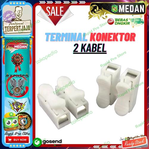 Jual Terminal Konektor Kabel Listrik 2 Jalur Quick Connect - Kota Medan ...