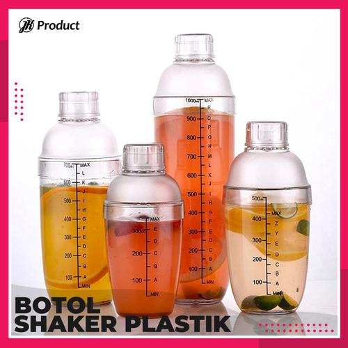 Jual Botol Shaker Plastik Pengocok Minuman 300 ml 500 ml 700 ml 1000 ml ...
