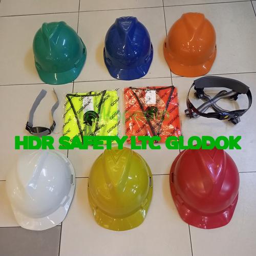 Jual HELM SAFETY PROYEK MERK TS KOMPLIT TALI DAGU + ROMPI JARING SAFETY ...