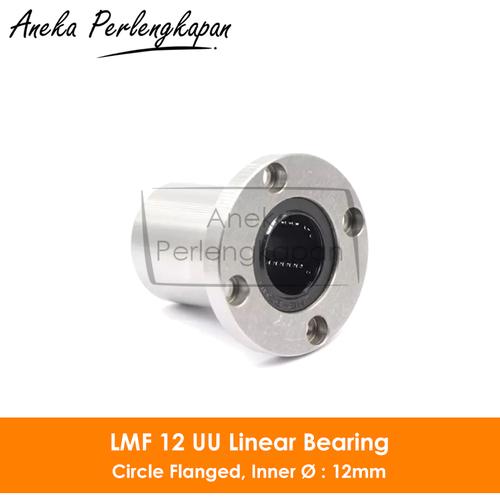 Jual LMF12UU / LMF 12 UU Linear Motion Round Flange Bearing - Kota ...