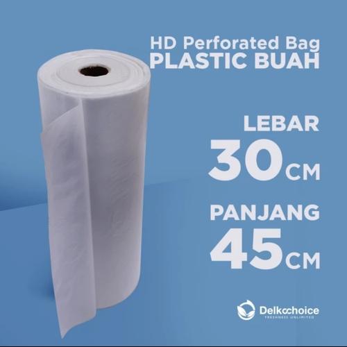 Jual PLASTIK HD ROLL BUAH SAYUR KANTONG DAPUR PACKING FOTOCOPY 1/2KG ...
