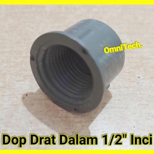 Jual Fitting Tutup Pipa Cap Dop Drat Dalam Ulir PVC 1/2" Inci - Jakarta ...