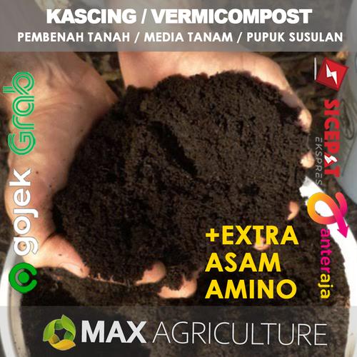 Jual Kompos KASCING Vermicompost pupuk dan pembenah tanah EXTRA ASAM ...
