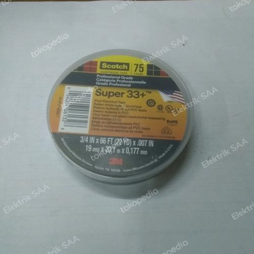 Jual 3M SCOTCH SUPER 33+ SUPER VINIL ELEKTRIK TAPE ISOLASI LISTRIK 3M ...