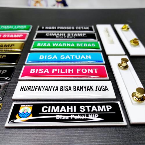 Jual PAPAN NAMA MAGNET / NAMETAG MAGNET - Magnet, Full Hitam - Kab ...