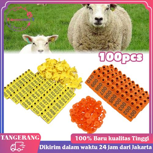 Jual Ear tag Kambing Domba 100pcs Anting Identifikasi Ternak Penanda ...