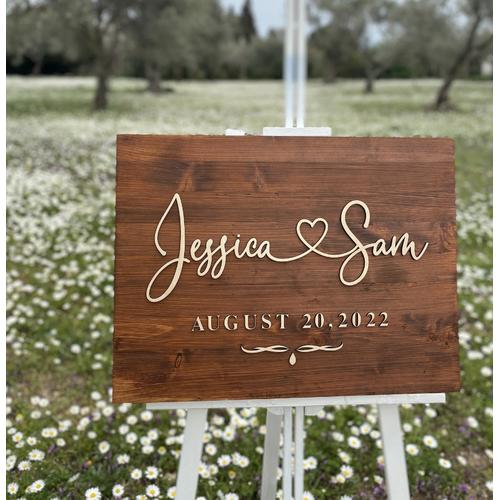 Jual Custom Welcome Sign Kayu | Welcome Sign Wedding Dekorasi ...