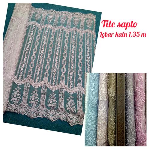 Jual promoo !!! kain tile etnik bahan tule bordir kain tile sapto ...