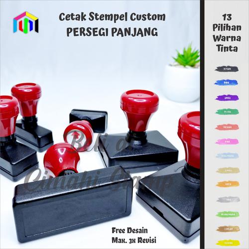 Jual STEMPEL FLASH OTOMATIS PERSEGI PANJANG - 22 x 43 mm - Kab. Bandung ...