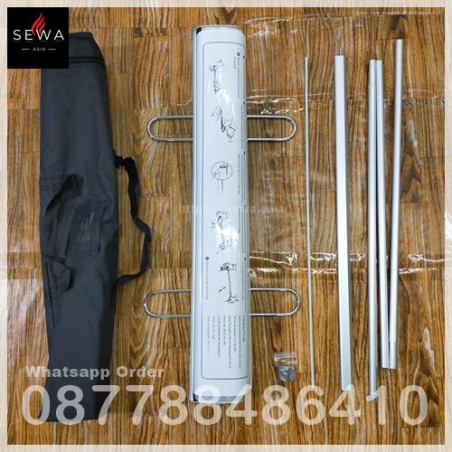 Jual Tiang Penyangga Stand Banner Model Roll Up Stainless Steel 85x200 ...