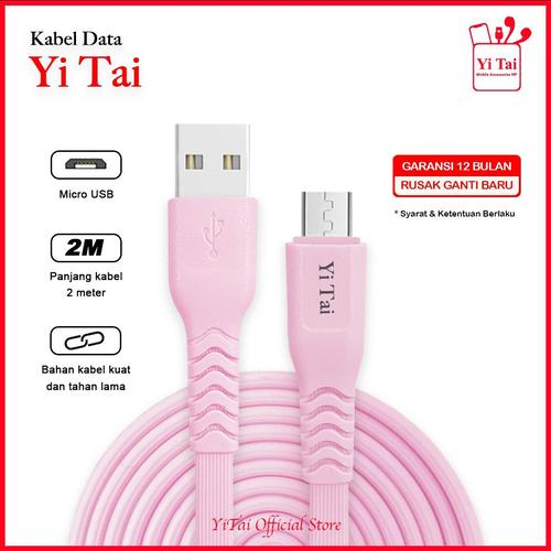 Jual KABEL DATA MICRO USB 2 METER YI TAI FAST CHARGING QUALCOM 3A YT ...