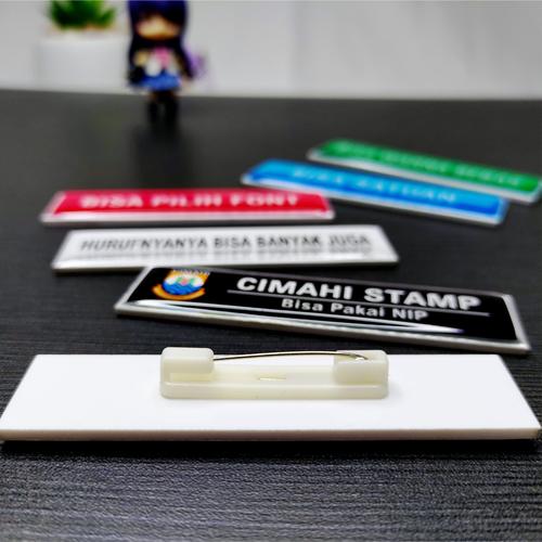 Jual PAPAN NAMA MAGNET / NAMETAG MAGNET - Peniti, List Putih - Kab ...