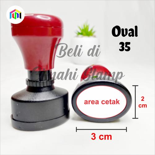 Jual STEMPEL FLASH OTOMATIS OVAL - 3,5 cm - Kab. Bandung Barat - Cimahi ...