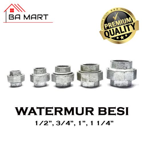 Jual Watermur Watermoor Galvanis/Galvanise 1/4"-1 1/4" /Union Drat Besi ...