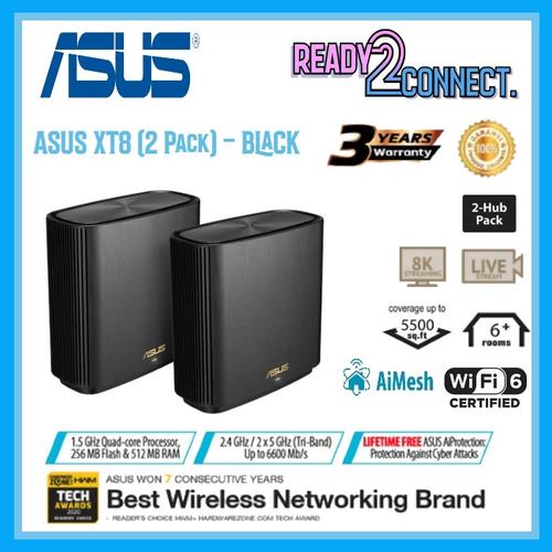 Jual ASUS XT8 ZenWiFi AX (2 Pack) AX6600 Whole-Home Tri-band Mesh ...