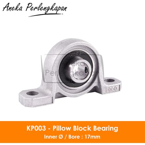 Jual KP003 Pillow Block Bearing 17mm Inner Diameter / Bore - Kota ...